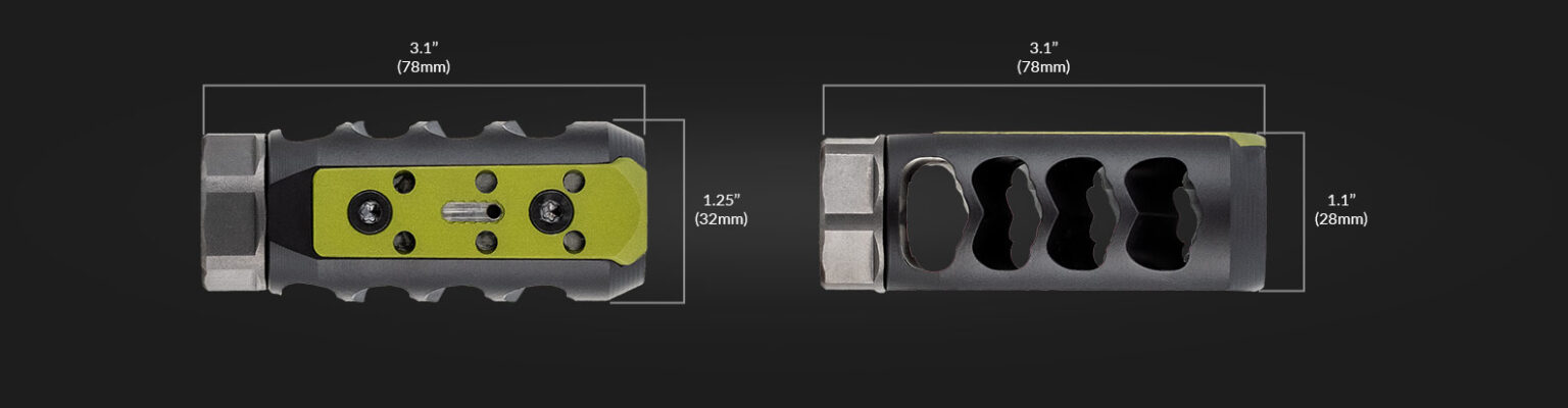MDT Competition Tuneable Muzzle Brake - Bagnall and Kirkwood Airgun Spares